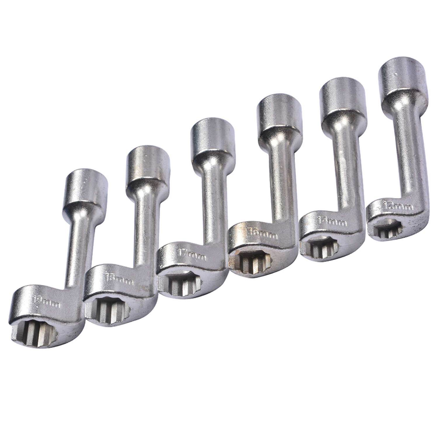 6pc Diesel Fuel Injector Line Injection Socket Wrench Spanner Tool Set ...