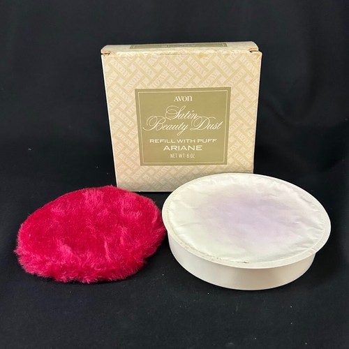 Vintage Avon Satin Beauty Dust Refill with Puff Ariane NOS in Original ...