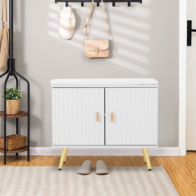 Shoe Storage Bench, Shoe Changing Bench, Shoe Bench with Cabinet ...