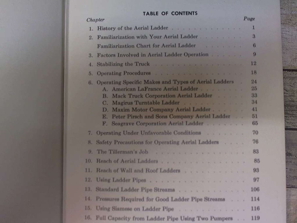 Operating Fire Department Aerial Ladders by NFPA Fire Service ...