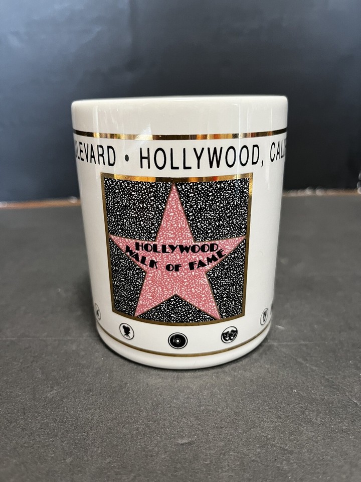 WALK OF FAME STARS ON THE BOULEVARD HOLLYWOOD CALIFORNIA MUG CUP VTG ...