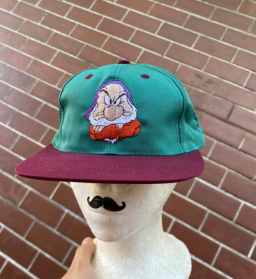 Vintage Disney Grumpy Youth Size Snapback Embroidered Baseball Hat | eBay