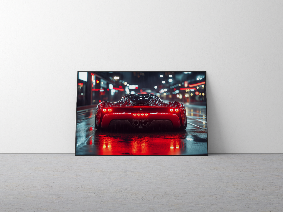 🏎️ Ferrari SF90 CP Art Print Limited Edition 1/25 🔥 Signed + COA 🏁 ...