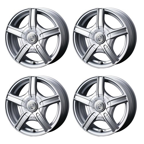 4x Treffer MH 13x4.0 +43 4x100 4x110 4x114. 3 Wheels Rims 13 110 13 114 ...