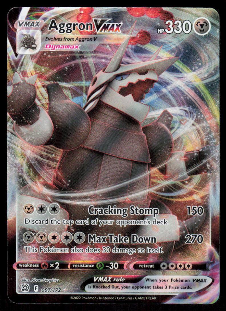 Aggron VMAX 097/172 Ultra Rare Pokemon Brilliant Stars NM | eBay