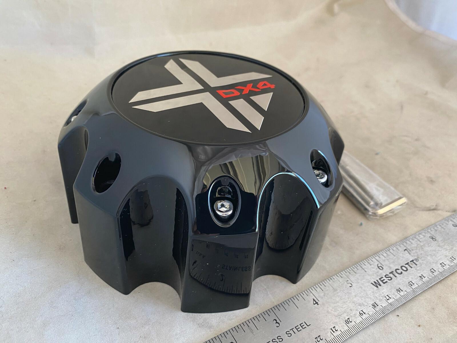 DX4 Wheel GLOSS Black Rim Hub Cover Center Cap 8 Lug 8x170 FORD ONLY ...