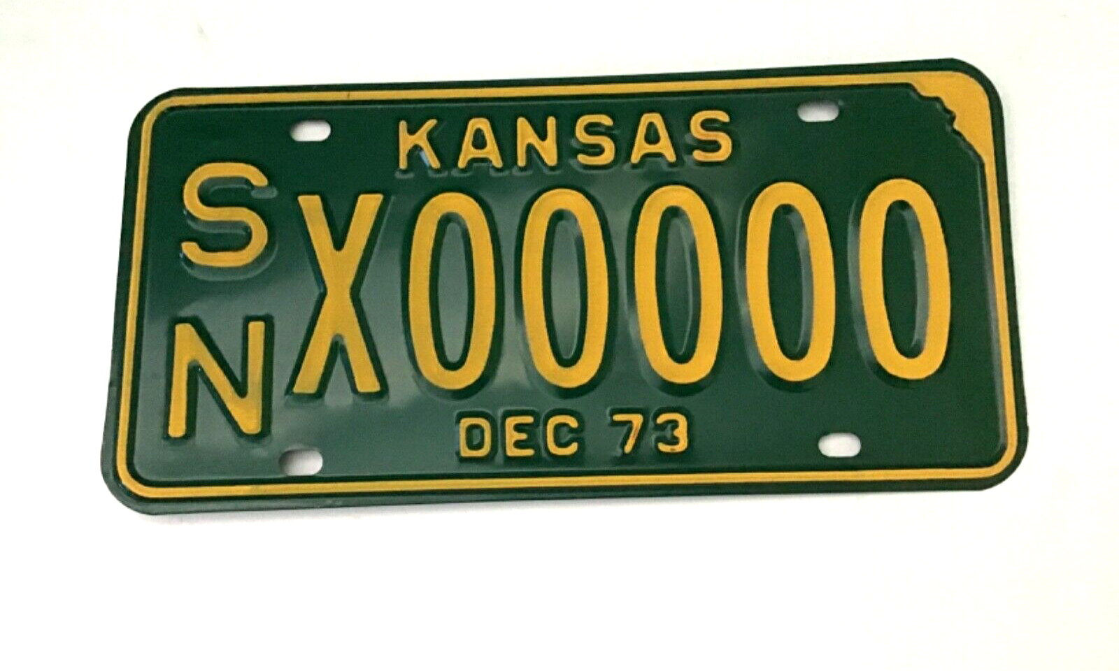 1973 Kansas SAMPLE License Plate Tag | eBay