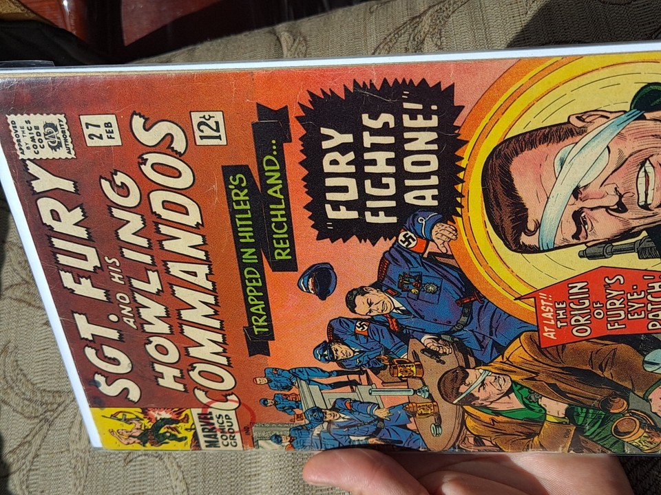 Sgt. Fury And His Howling Commandos #27, Origin Of Nick Fury's Eye ...