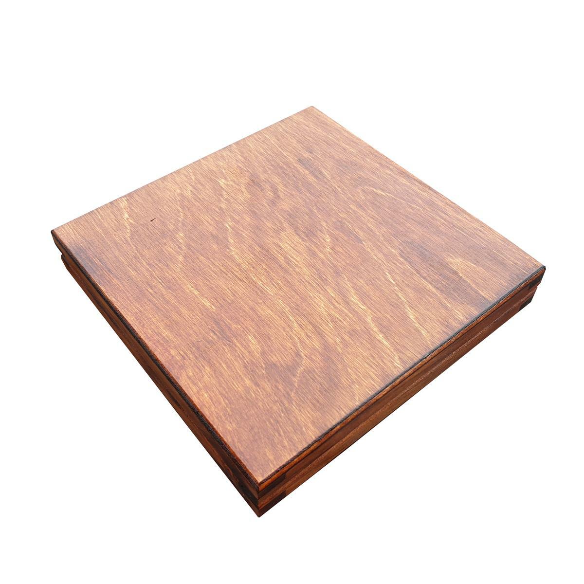 WOODEN CD BOX IN BROWN COLOR, CLOSED FOR MAGNET | eBay UK
