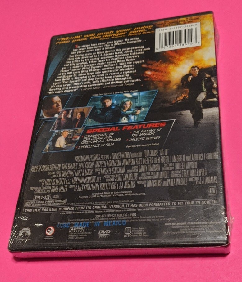 Mission: Impossible III (DVD, 2006, Full Screen) Starring Tom Cruise ...