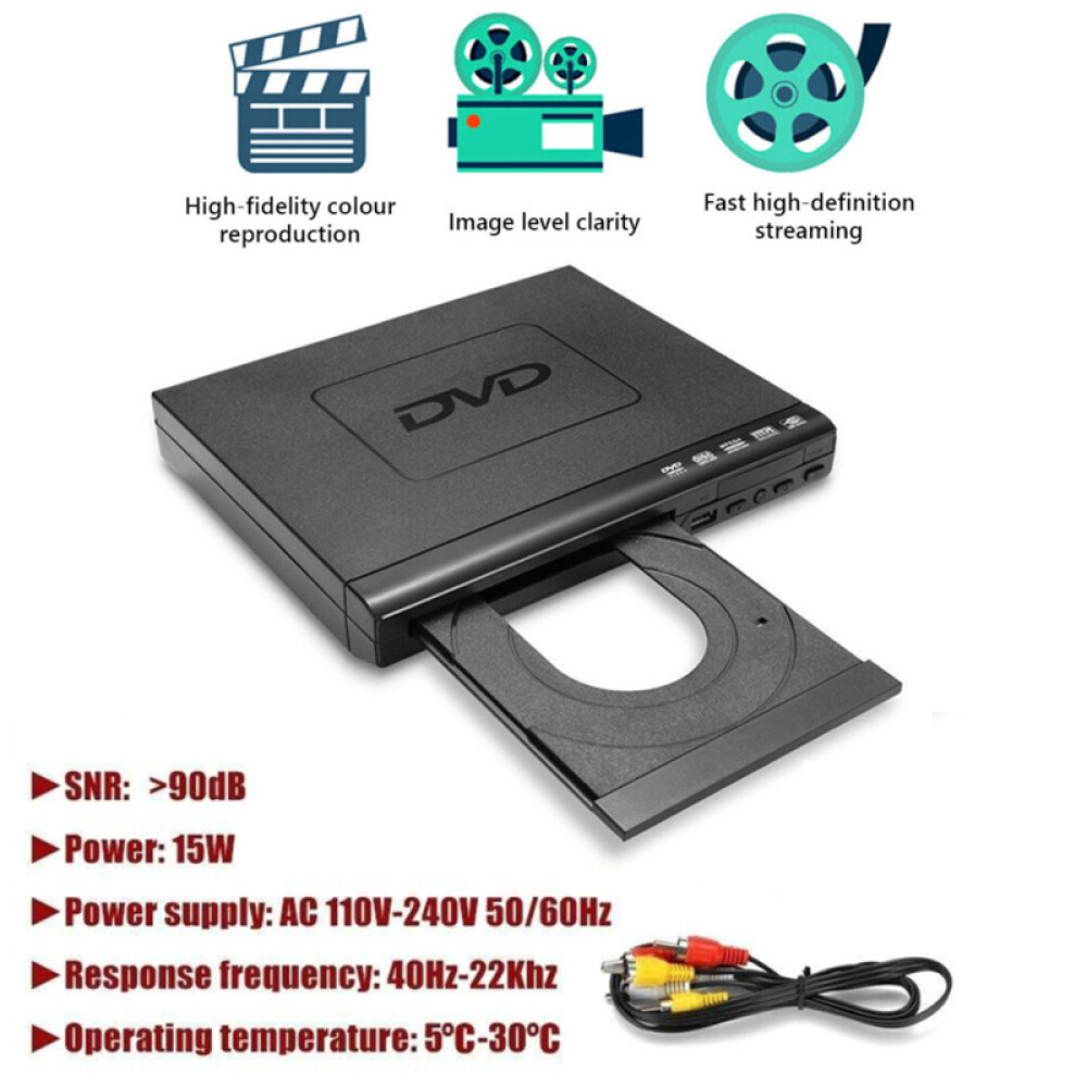 DVD CD Players Remote Control Player Compact 40Hz-22Khz VCD Music Disc ...