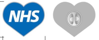 NHS Blue Heart Pin Badge - Nurse - Doctor - Student 10% donated to NHS ...