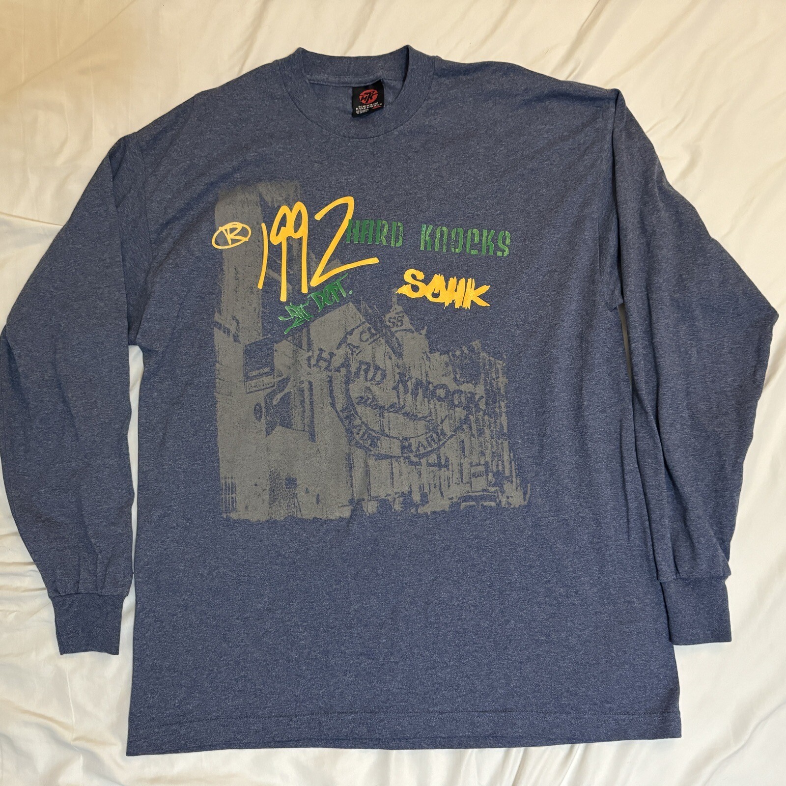 Vintage SOHK School of Hard Knocks Long Sleeve Shirt XL Streetwear Hip ...