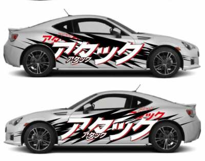 Anime ITASHA Zero Two car side sitcker car door sticker wrap fit any ...