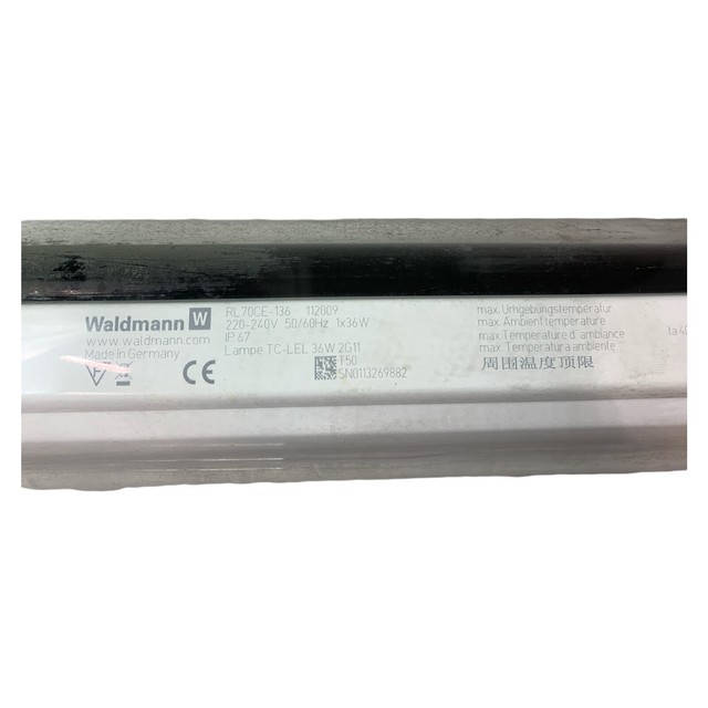 Waldmann Fluorescent Work Light Rl70ce-136 Damp Locations 36w 110 VAC ...