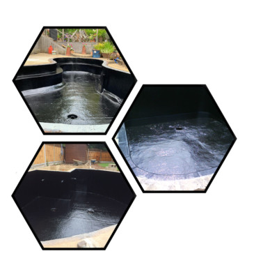 15 Metre² Fibreglass Pond Kit, Polyester Resin, Tissue, Black Topcoat ...