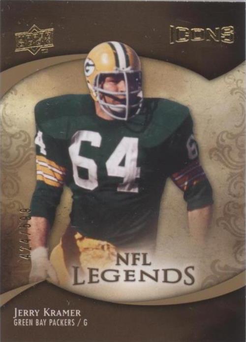 2009 Upper Deck Icons - NFL Legends Jerry Kramer #197 /599 for sale ...