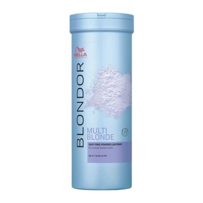 Wella Blondor Multi Blonde Dust Free Powder Bleach 400g Hair Bleach ...