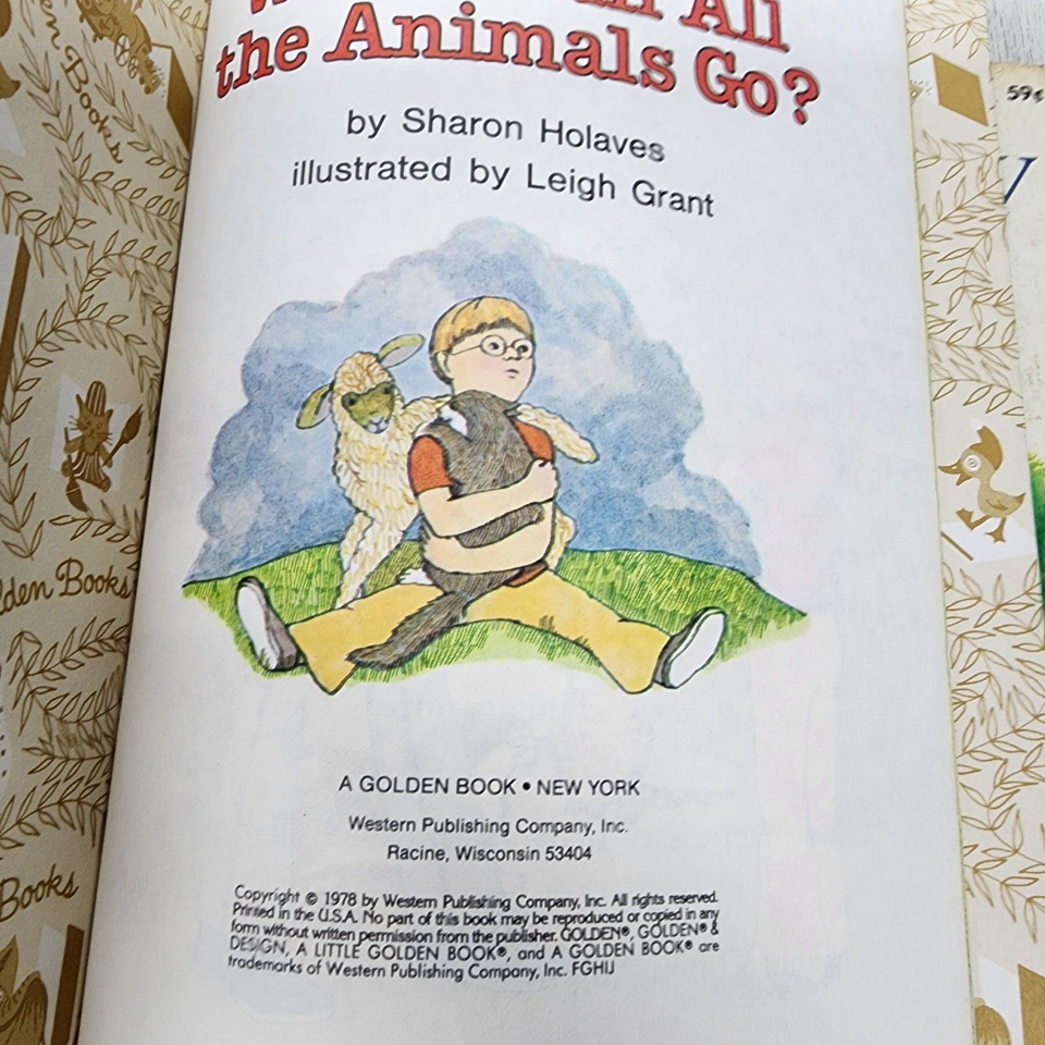 Lot Of 6 Little Golden Books Vintage: New Baby Word Book Circus In Town ...