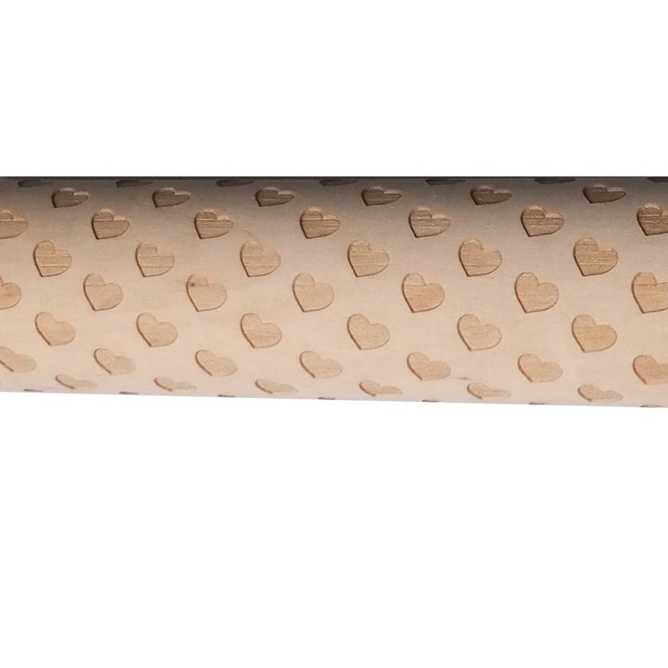 Wooden Rolling Pin Beautiful Printing Rolling Pin for Home Store Baking ...