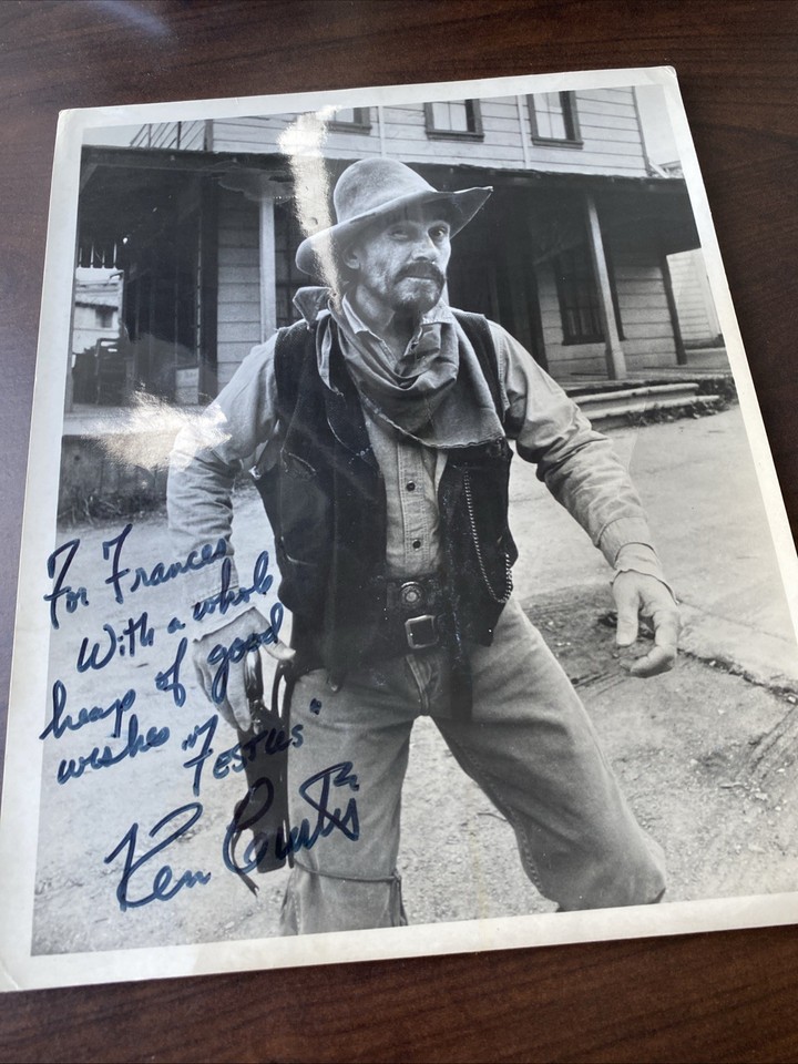 Vintage Signed Ken Curtis Autographed Photo 10x8“Festus” from Gunsmoke ...
