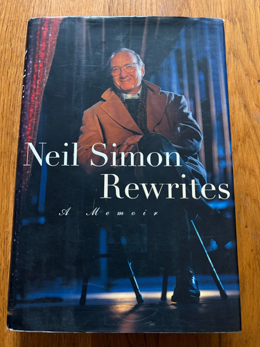 NEIL SIMON AUTOGRAPHED "REWRITES" 1996 ICONIC LEGENDARY PLAYWRIGHT ...