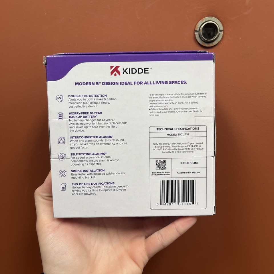 Kidde 30CUA10 Detect Smoke+Carbon Monoxide Alarm | eBay