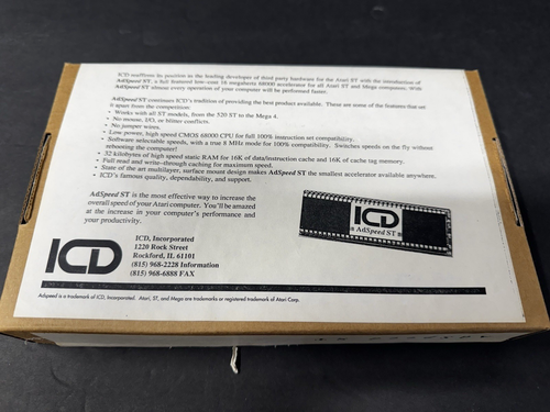 AdSpeed ST CPU Accelerator for Atari ST | eBay