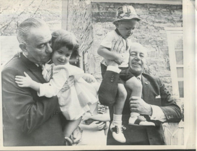 President Johnson Hugs Child After Church 1965 Photo Promo Press Photo ...