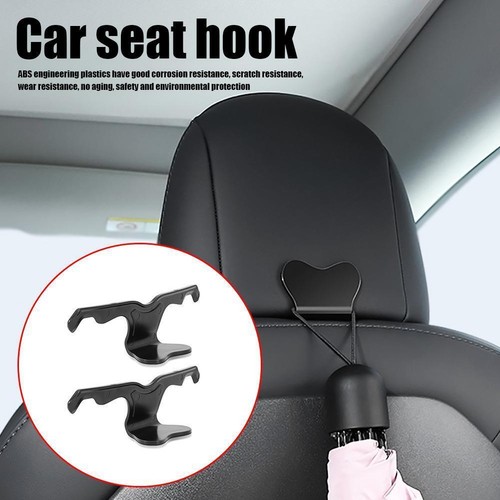 Rear Seat Fastener Clips Headrest Hidden Hook Organizer for Tesla Model ...