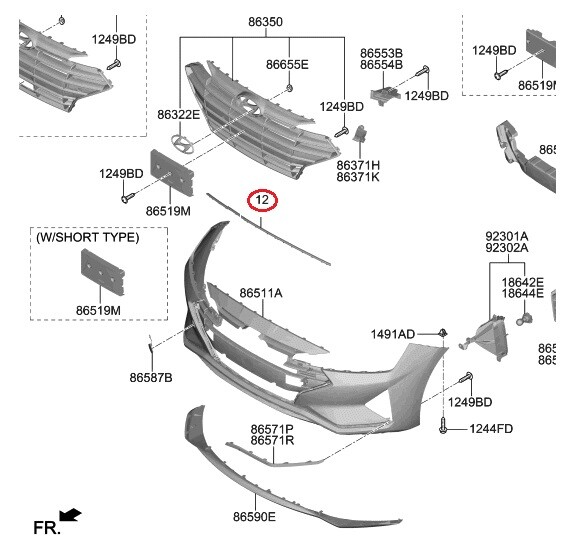 Genuine OEM Hood Seal for Hyundai 86570F2AA0 for sale online | eBay
