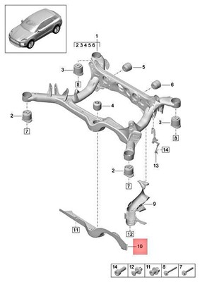 Genuine PORSCHE Macan 95B Stone Chip Guard Center 95B505565D | eBay
