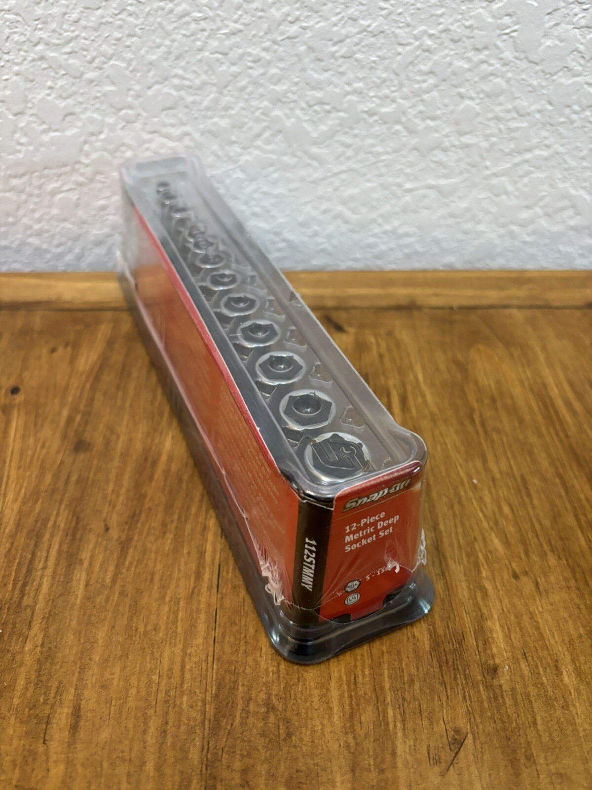 snap on tools 1/4 socket set metric chrome deep 6 point 112STMMY new 5 ...