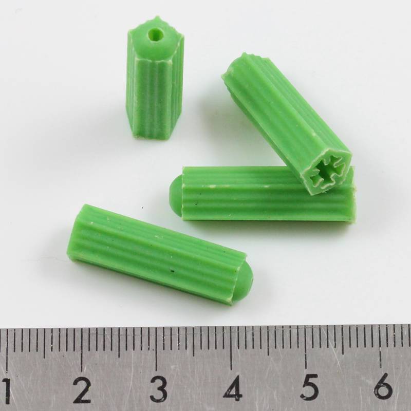 200 x GREEN 8mm RAWL PLUGS DRILL PACK WALL INSERT GRIPS PLASTIC ...