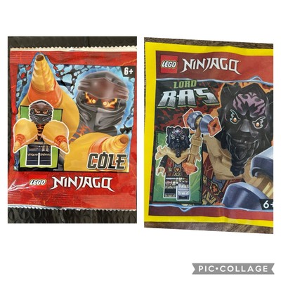 LEGO NINJAGO Cole Foil Pack & Lord RAS Paper Bag Lot (SEALED) | eBay