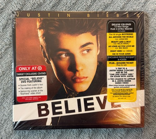 Justin Bieber Believe Target Edition Cd New And Sealed Includes DVD ...