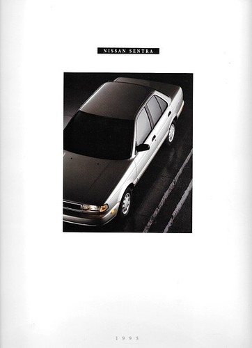 1993 NISSAN SENTRA sales brochure catalog 2nd Edition US 93 XE GXE SE ...