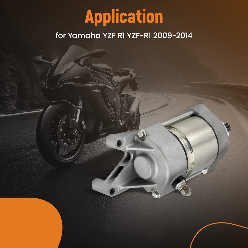 12 V Starter Engine Motor for Yamaha YZF-R1 R1 2009 - 2014 for 14B ...