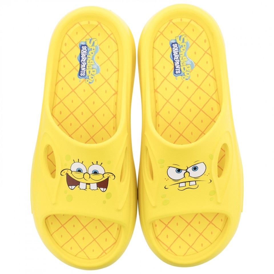 SpongeBob SquarePants Athletic Open Toe Slides Yellow | eBay