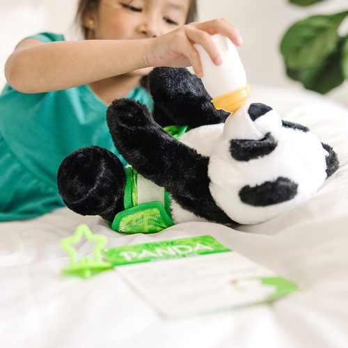 Melissa and Doug Baby Panda Plush Stuffed Animal with Care Accessories ...