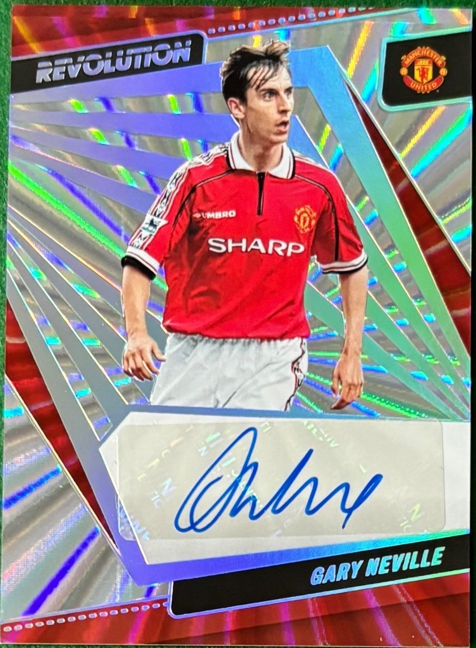 2022-23 Panini Revolution Premier League - Autographs Gary Neville #A ...