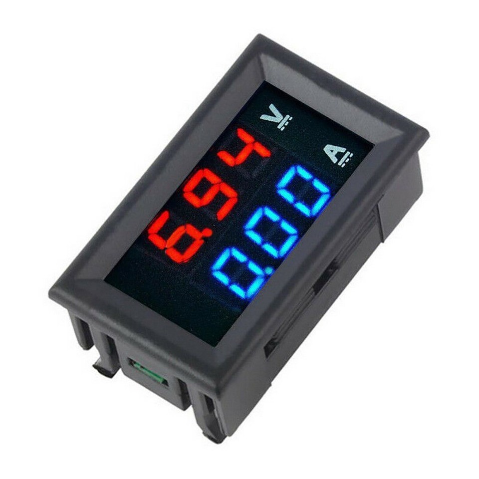 Voltmeter Ammeter Shunt Volt 10/50/100A Dual Digital Meter Test ...