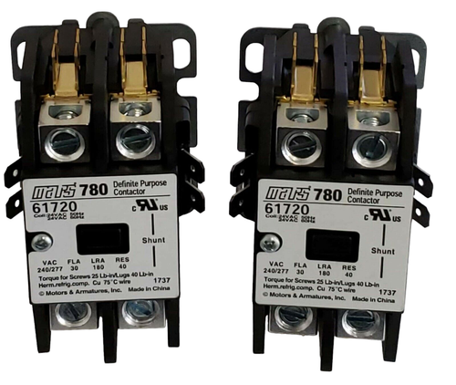 ( 2 PACK) Mars 780 # 61720 Definite Purpose Contactor Replaces Furnas ...