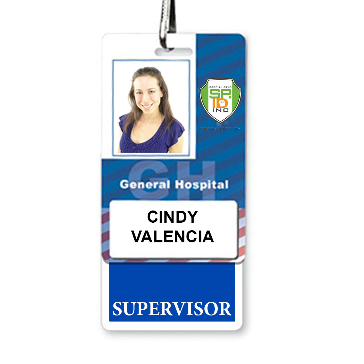 SUPERVISOR Badge Buddy - Vertical - Hospital ID Card Buddies for ...