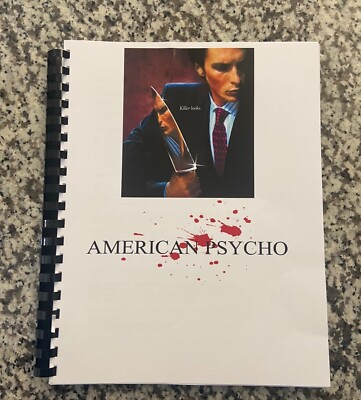 American Psycho Horror Movie Script Reprint Full Screenplay Script | eBay