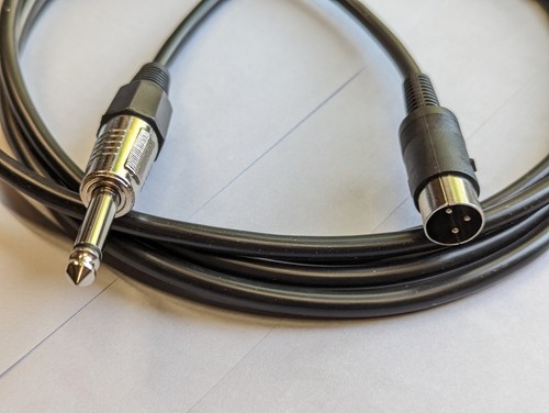 Câble De Connexion Audio 3 Broches DIN Prise 6,35 Mono Jack 2,0 M ...