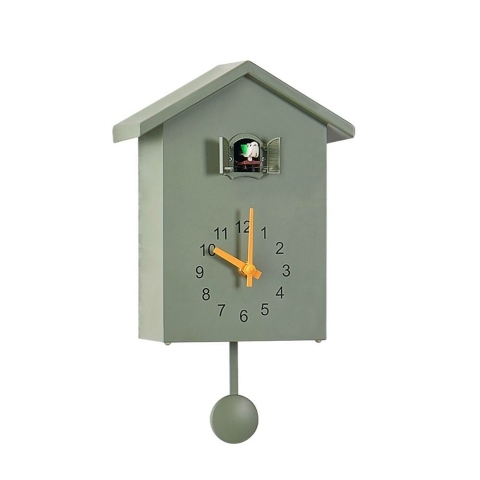 House Shape Bird House Clock Accurate Wall Art Cuckoo Chime Garden | eBay Australia