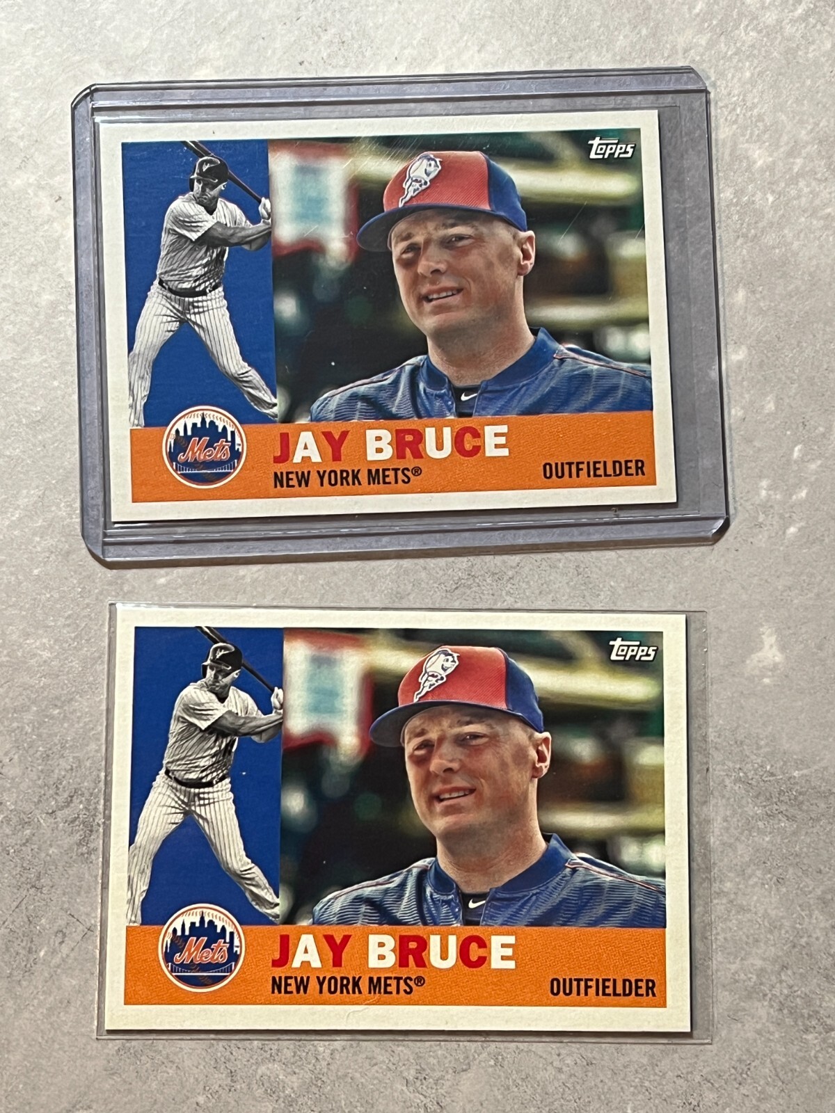 2017 Topps Archives Jay Bruce SSP SP Gray Back #16 New York Mets RARE ...