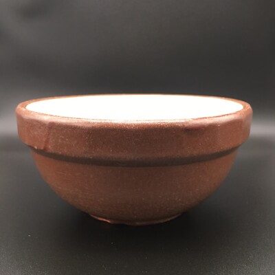 Antique Redware Bowl Primitive Rustic Mixing Bowl Glazed Pottery Early ...