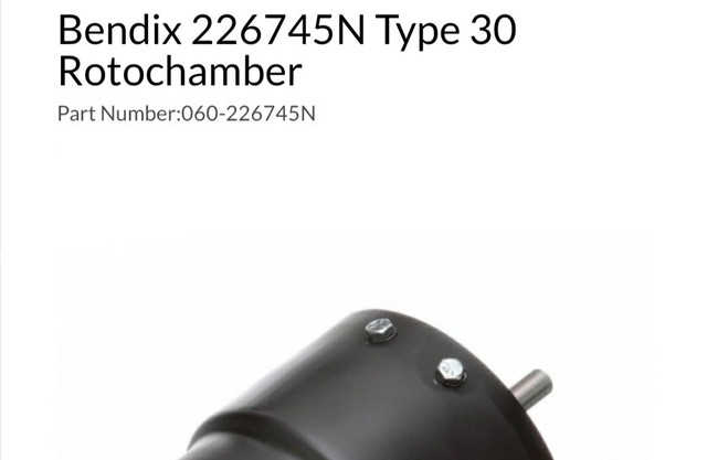 Bendix Type 30 Rotochamber Air Brake Cylinder Model 226745N for sale ...